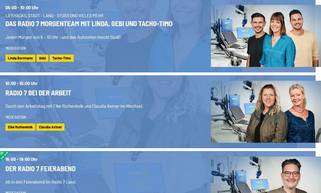 Sendeplan | RADIO 7